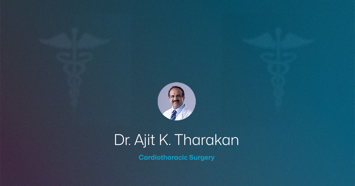 Blog | Ajit K. Tharakan, MD